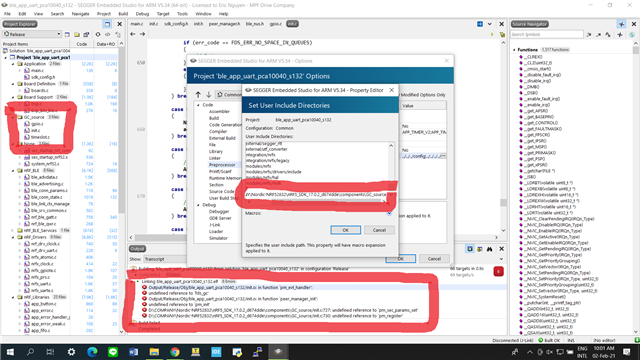 Error Undefined Reference When Using Ble App Uart Nordic Q A