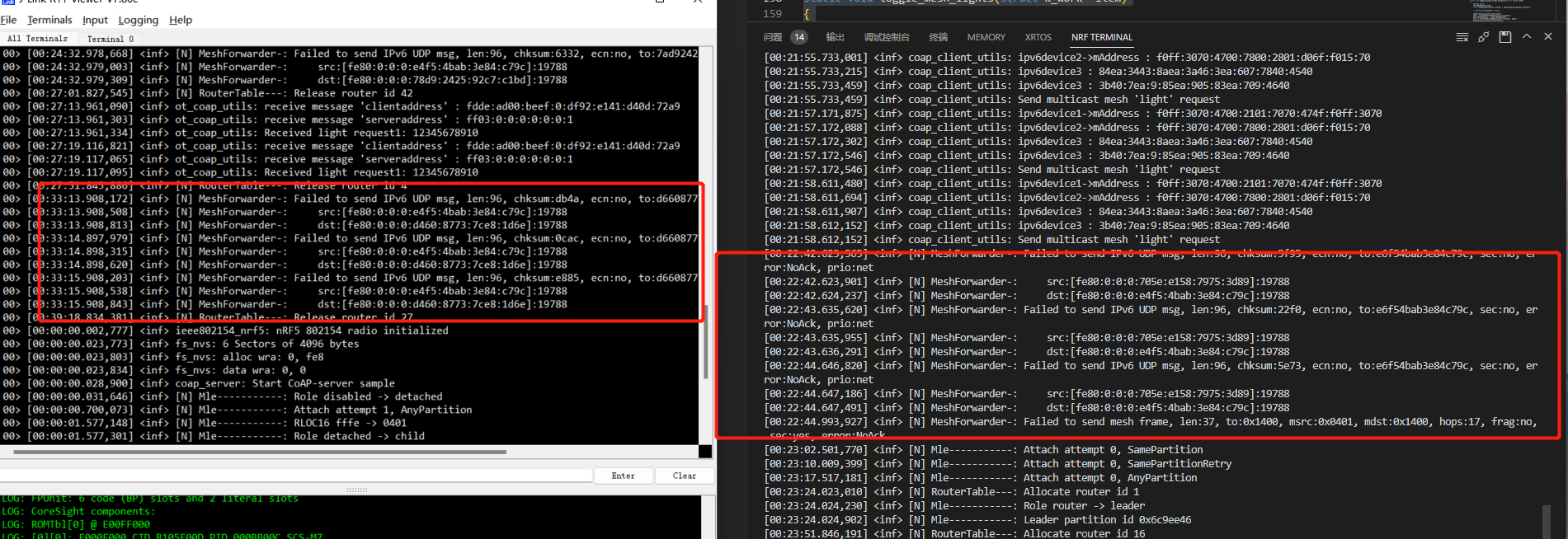 In the demo openthread client and server I would like to know how to find the ipv6 address of ...