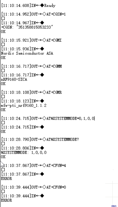 Some 9160 At Command Can Not Use In My Board Nordic Qanda Nordic Devzone Nordic Devzone