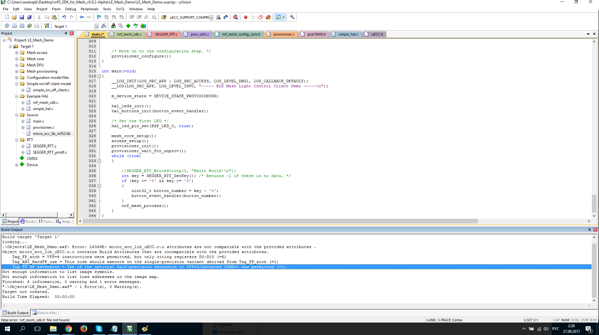 Problem With Microecclibnrf52lib In Keil Nordic Qanda Nordic Devzone Nordic Devzone