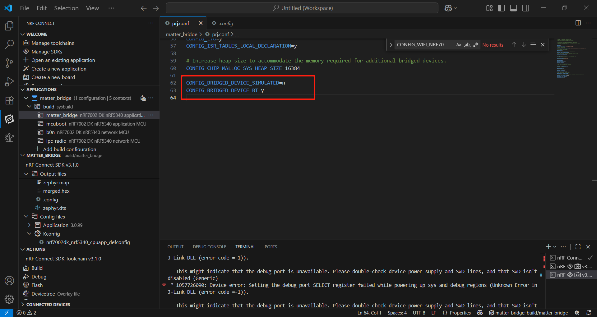 Issue of Scanning failed to start for matter bridge - Nordic Q&A ...