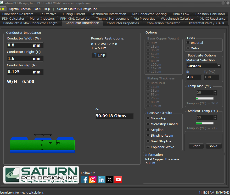 50 ohms coplanar - Nordic Q&A - Nordic DevZone - Nordic DevZone