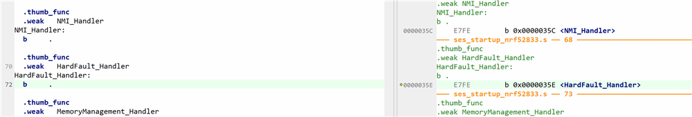 Hard Fault using TWI_SCANNER example - Nordic Q&A - Nordic DevZone - Nordic DevZone