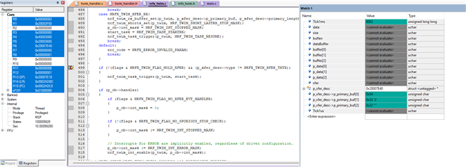 Twim Buffer Behavior When Debugging Vs Not Debugging Nordic Qanda Nordic Devzone Nordic Devzone
