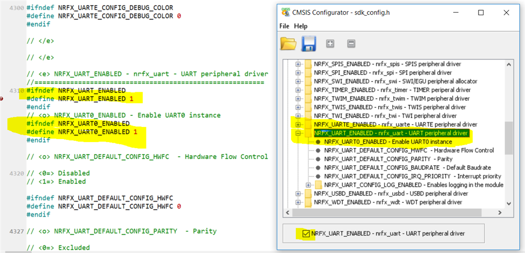 Problem With Nrfxchecknrfxuartenabled When Trying To Include The Uart Driver Module To My