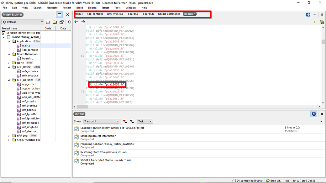 Error in Adapting SDK projects for the nRF52840 Dongle - Nordic Q&A ...