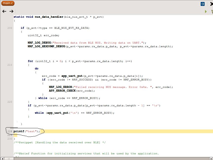 Support for ble_app_uart example - Nordic Q&A - Nordic DevZone - Nordic ...