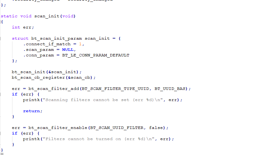 Bluetooth: Central BAS sample never recognizes the peripheral (server ...