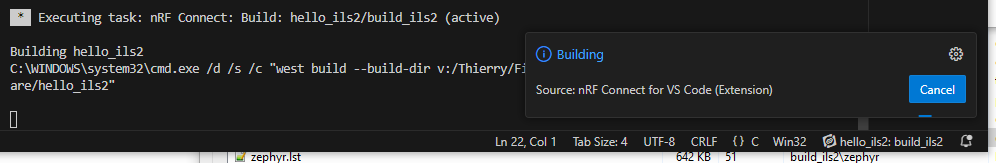 How to avoid that build status dialog covers the terminal window in VS Code? - Nordic Q&A ...
