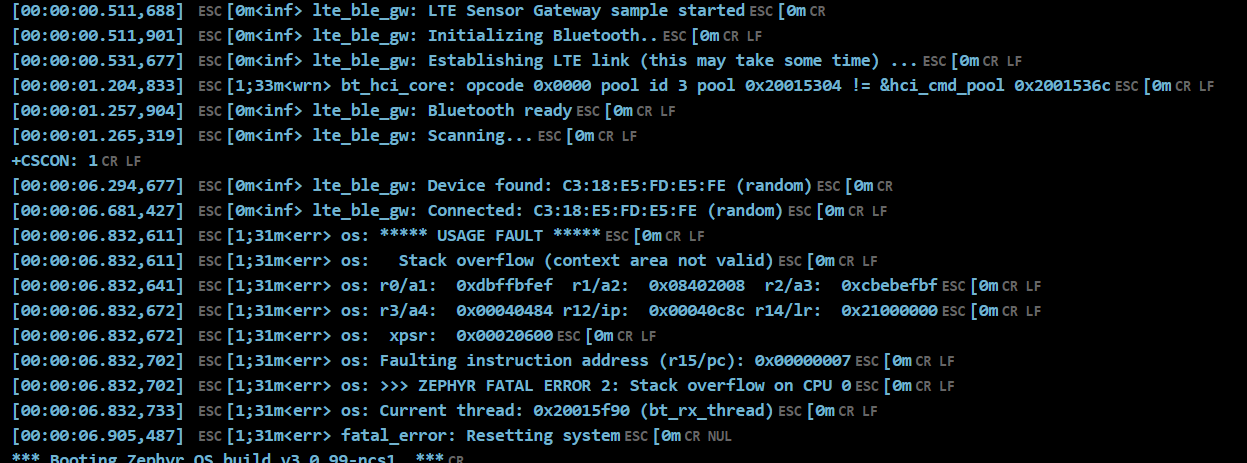 Nrf9160 Gateway Sample Program Stack Overflow Nordic Qanda Nordic Devzone Nordic Devzone