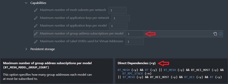 How to config BT_MESH_MODEL_GROUP_COUNT in nRF Kconfig GUI? - Nordic Q&A - Nordic DevZone ...