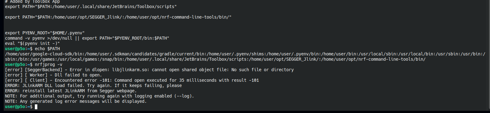 Nrfjprog And Jlink Not Found On Linux Ubuntu 22 Lts Nordic Qanda Nordic Devzone Nordic Devzone