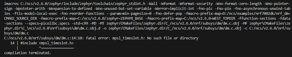 Nrf7002 Compatibility With Dm Subsystem Nordic Qanda Nordic Devzone Nordic Devzone