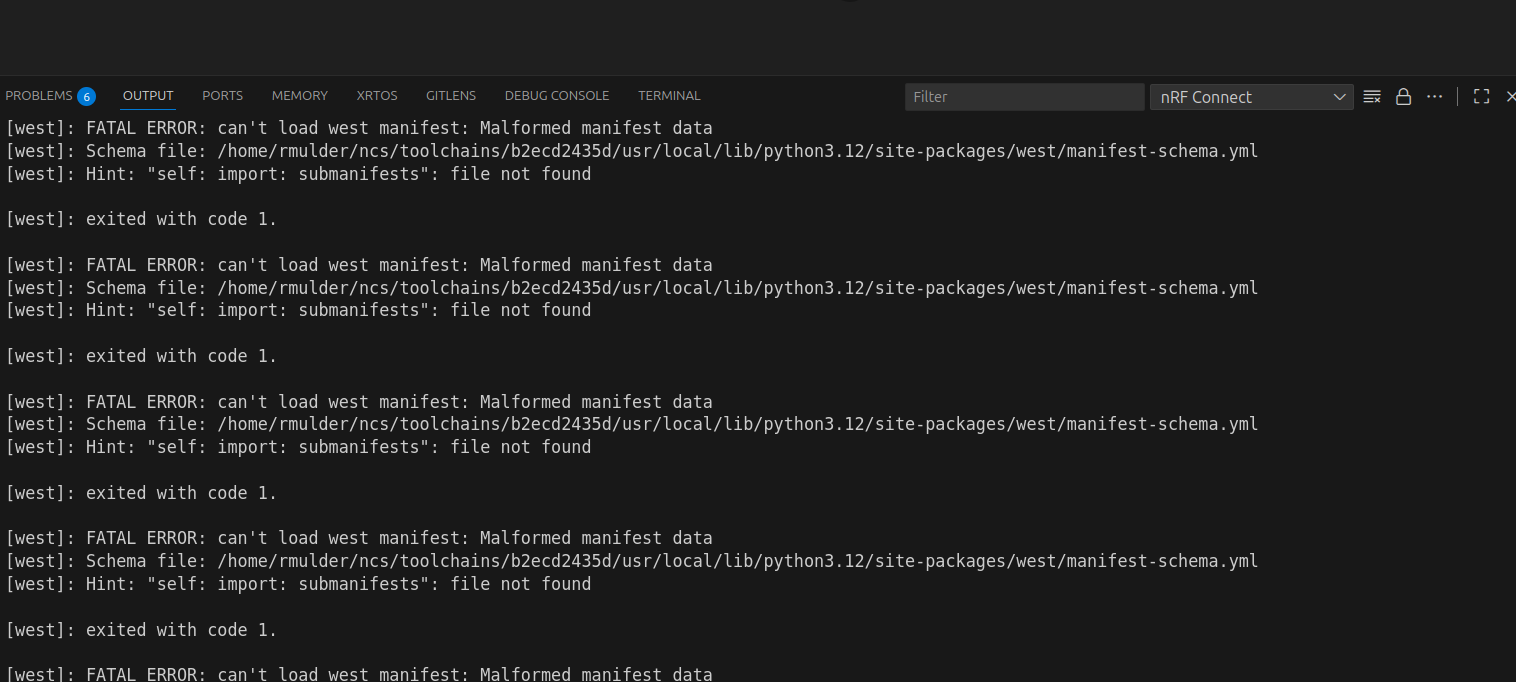 Hint: "self: import: submanifests": file not found - Nordic Q&A - Nordic DevZone - Nordic DevZone