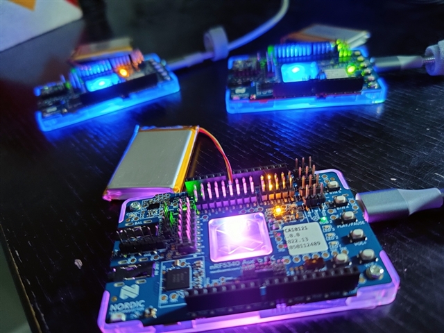 nRF5340 Audio DK - gateway central LED colour? - Nordic Q&A - Nordic DevZone - Nordic DevZone
