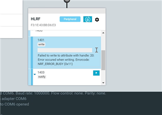 NRF Connect Desktop BLE BUSY - Nordic Q&A - Nordic DevZone - Nordic DevZone