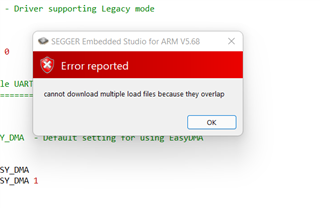 error repported segger - Nordic Q&A - Nordic DevZone - Nordic DevZone