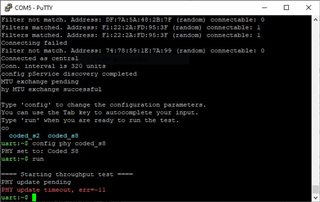 Coded phy for throughput example with nrf connect sdk 1.8 - Nordic Q&A - Nordic DevZone - Nordic ...