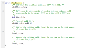 How to get the tracking area code of neighbor cell - Nordic Q&A ...
