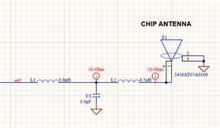 matching circuit for Johanson 2450AT07A0100 Chip antenna for nRF52840 for BLE - Nordic Q&A ...