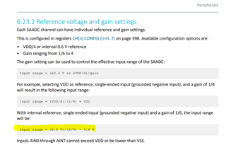 SAADC dynamic gain and input range - Nordic Q&A - Nordic DevZone - Nordic DevZone