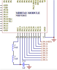 Custom hardware with MDBT42 module (nRF52832) only works while debugging or RTT viewer connected ...