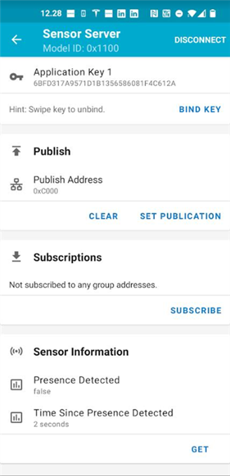 Generic Battery Server Status Is Not Seen In Nrf Mesh App Nordic Qanda Nordic Devzone Nordic