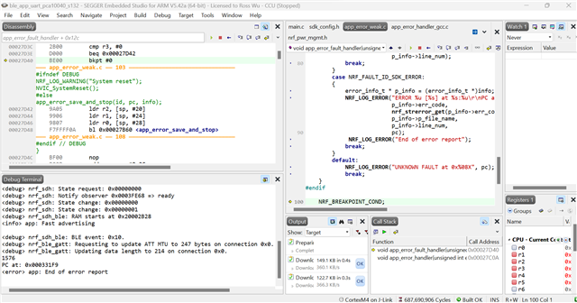 Error Analysis When Adding Dfu Feature In Projectrtc2custom Blespiadc Nordic Qanda Nordic