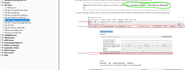 Wireshark docs don't match menus - Nordic Q&A - Nordic DevZone - Nordic DevZone