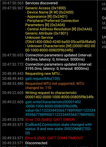 Wrong data received for BLE char - Nordic Q&A - Nordic DevZone - Nordic DevZone