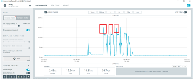 PPK2 + 52840 measure the current in-rush current - Nordic Q&A - Nordic DevZone - Nordic DevZone