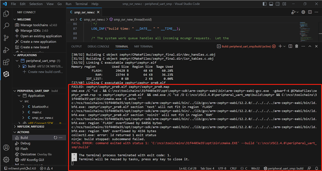 How to port the SMP Service to the peripheral_uart to support DFU ...