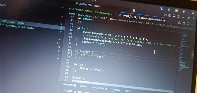 Flashing nrf54L05 chipset - Nordic Q&A - Nordic DevZone - Nordic DevZone