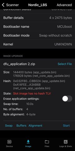 nRF5340 FOTA over BLE - Nordic Q&A - Nordic DevZone - Nordic DevZone