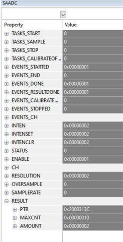 SAADC samples missing - Nordic Q&A - Nordic DevZone - Nordic DevZone