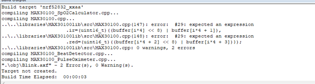 Got Error While Building Code On Keil Nordic Qanda Nordic Devzone Nordic Devzone