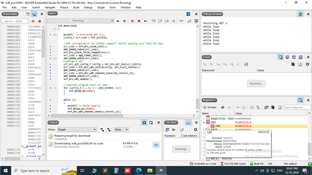 For Software watchdog timer counter reload value (CRV) not able to ...