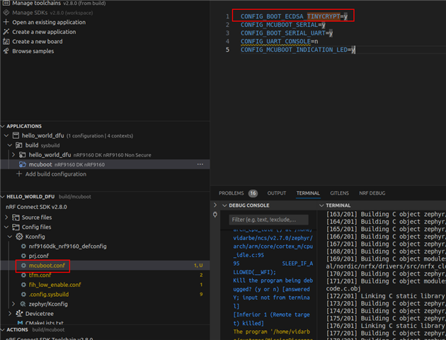 Error with MCUboot image encryption when using sysbuild - Nordic Q&A - Nordic DevZone - Nordic ...
