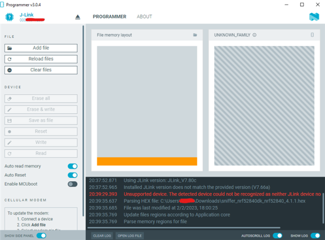 Converting nRF52840-DK to BLE sniffer - Nordic Q&A - Nordic DevZone - Nordic DevZone