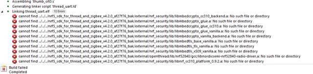 Error on linking .elf file step - Nordic Q&A - Nordic DevZone - Nordic DevZone