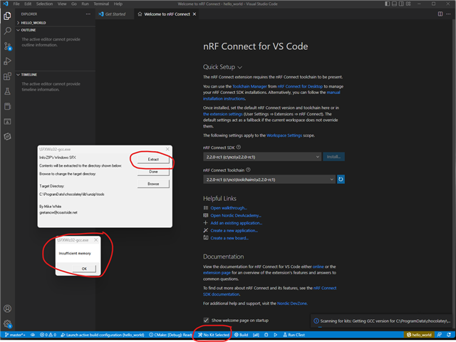 Vs Code Kit Installer Running Out Of Memory Nordic Qanda Nordic Devzone Nordic Devzone