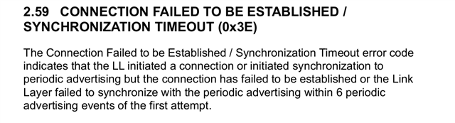 BT_HCI_ERR_CONN_FAIL_TO_ESTAB every time on re-connection - Nordic Q&A - Nordic DevZone - Nordic ...
