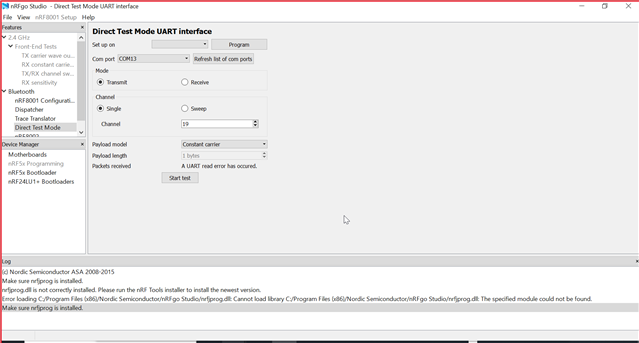 DTM Mode Issue on nRF52832 chipset - Nordic Q&A - Nordic DevZone - Nordic DevZone