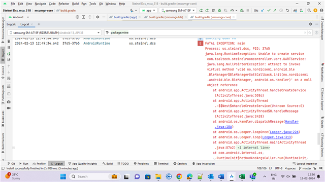 Uart Service Getting Null Pointer Exception Nordic Qanda Nordic Devzone Nordic Devzone