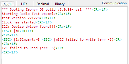About I2C program issue of Radio Test in Zephyr SDK2.0.0 - Nordic Q&A ...