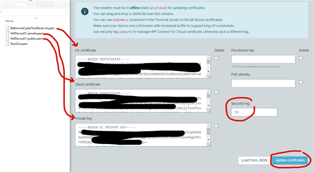 AZURE IoT Hub Demo on nRF9160: Error -111 - Nordic Q&A - Nordic DevZone - Nordic DevZone