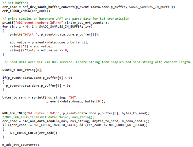 Saadc Buffer Uart Data Noise Problem Questions Nordic Qanda Nordic Devzone Nordic Devzone