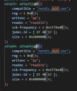 How to define more than one device (tree) node for QSPI driver - Nordic Q&A - Nordic DevZone ...