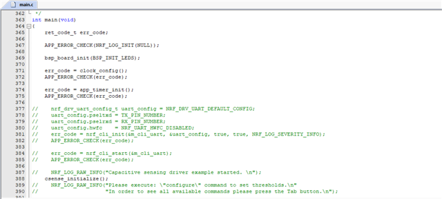 SDK demo code problem about cense_drv - Nordic Q&A - Nordic DevZone - Nordic DevZone