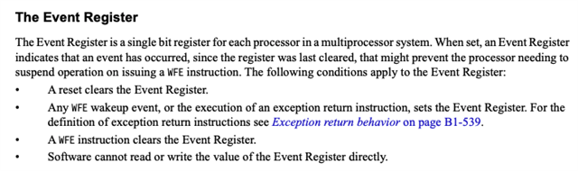 How does sd_app_evt_wait() work when the Event Register is set on ...